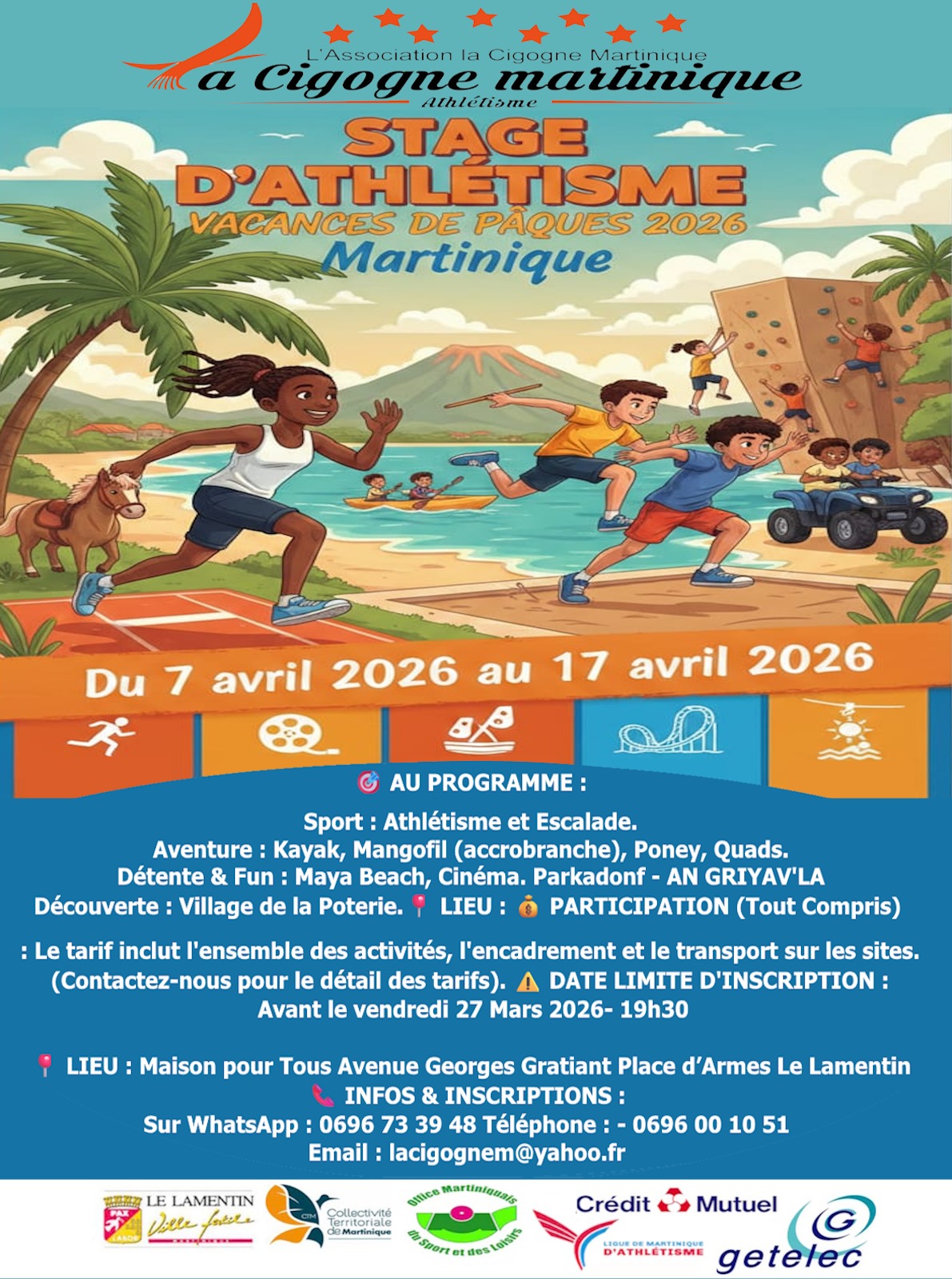 Ville du Lamentin : Voyager en Outre-mer pour le stage d’athlétisme en ...
