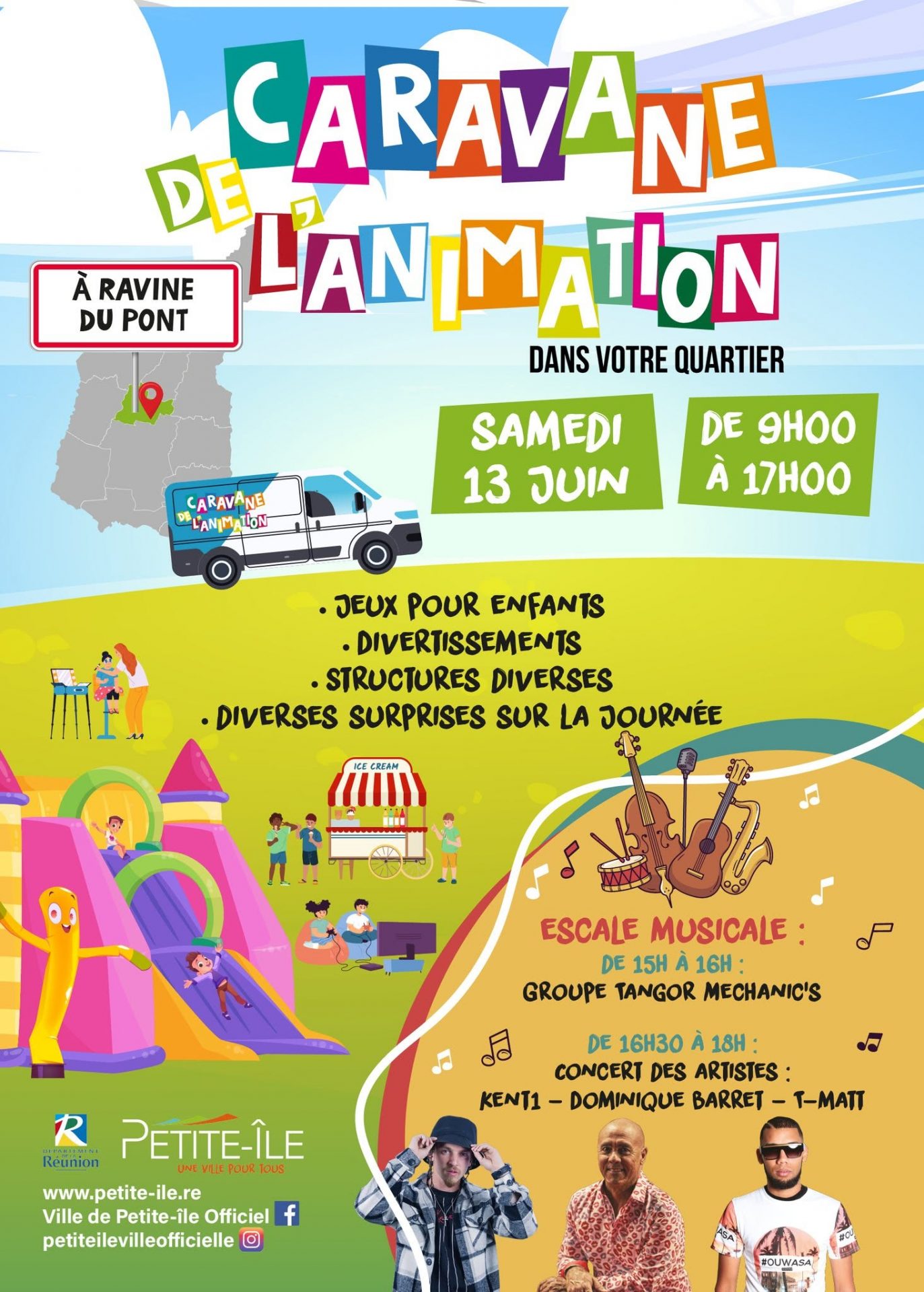 Concerts et Animations en La Réunion : Visite la Caravane Festive de la ...